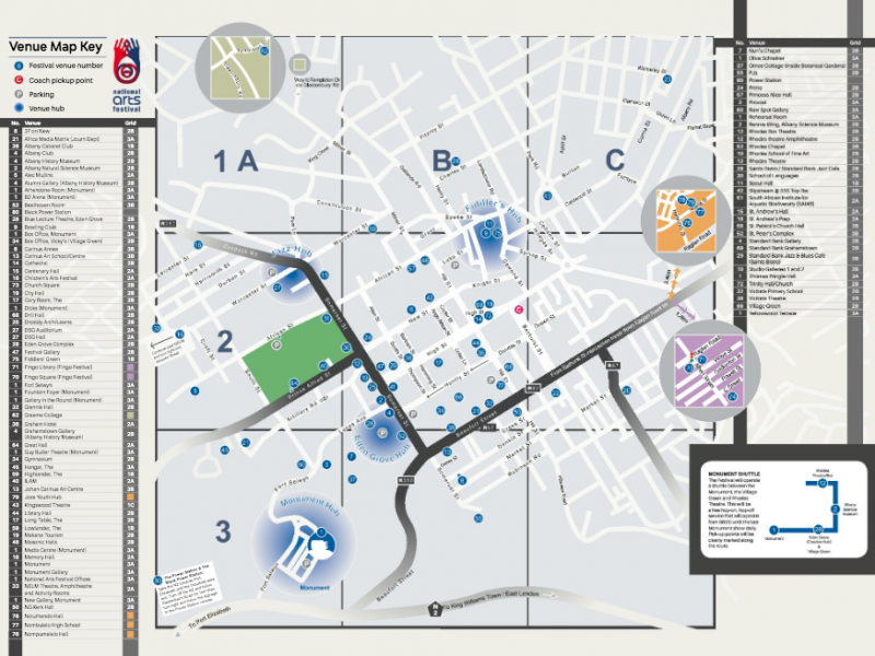 Finding your way to and around Festival City - National Arts Festival